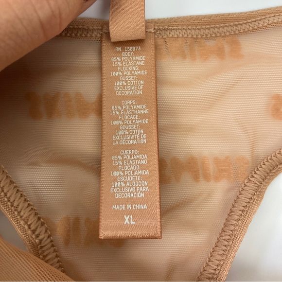 SKIMS | Intimates & Sleepwear | New Skims Flocked Logo Mesh G String ...